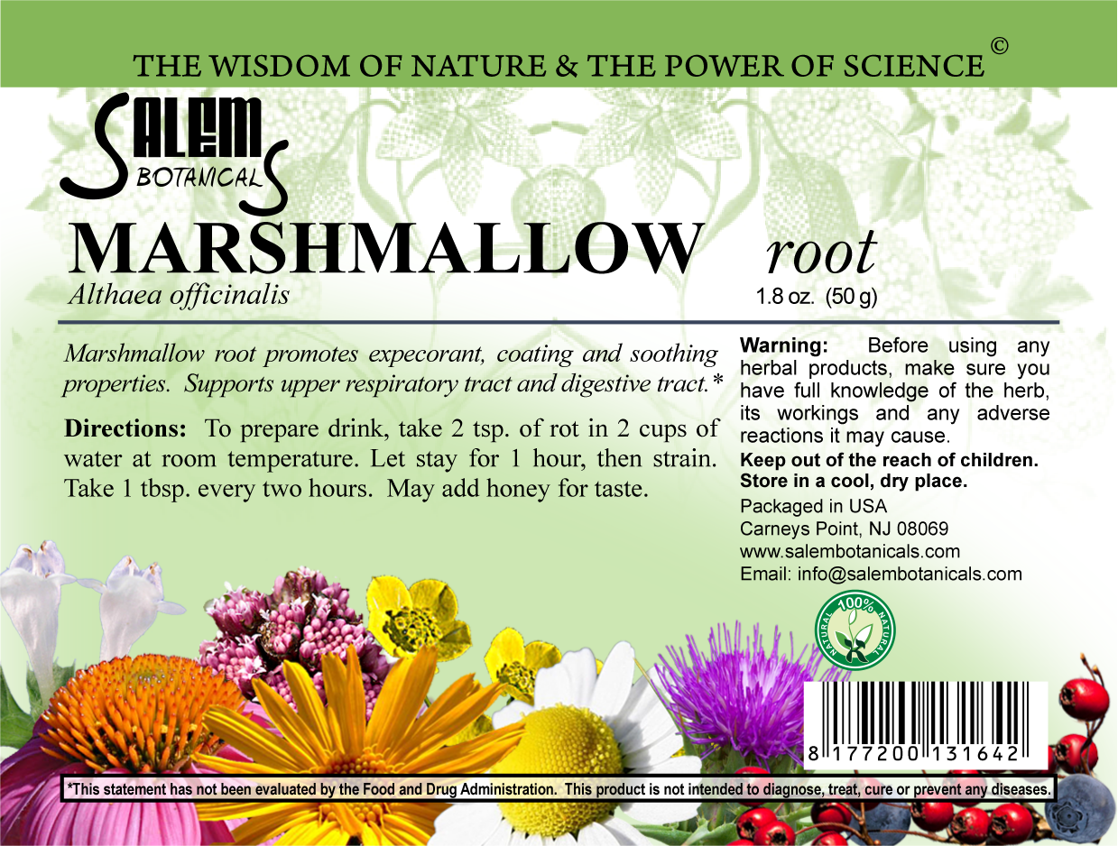 Marshmallow Root - 1.8 oz (50 g) - Dried Root to Support Respiratory ...