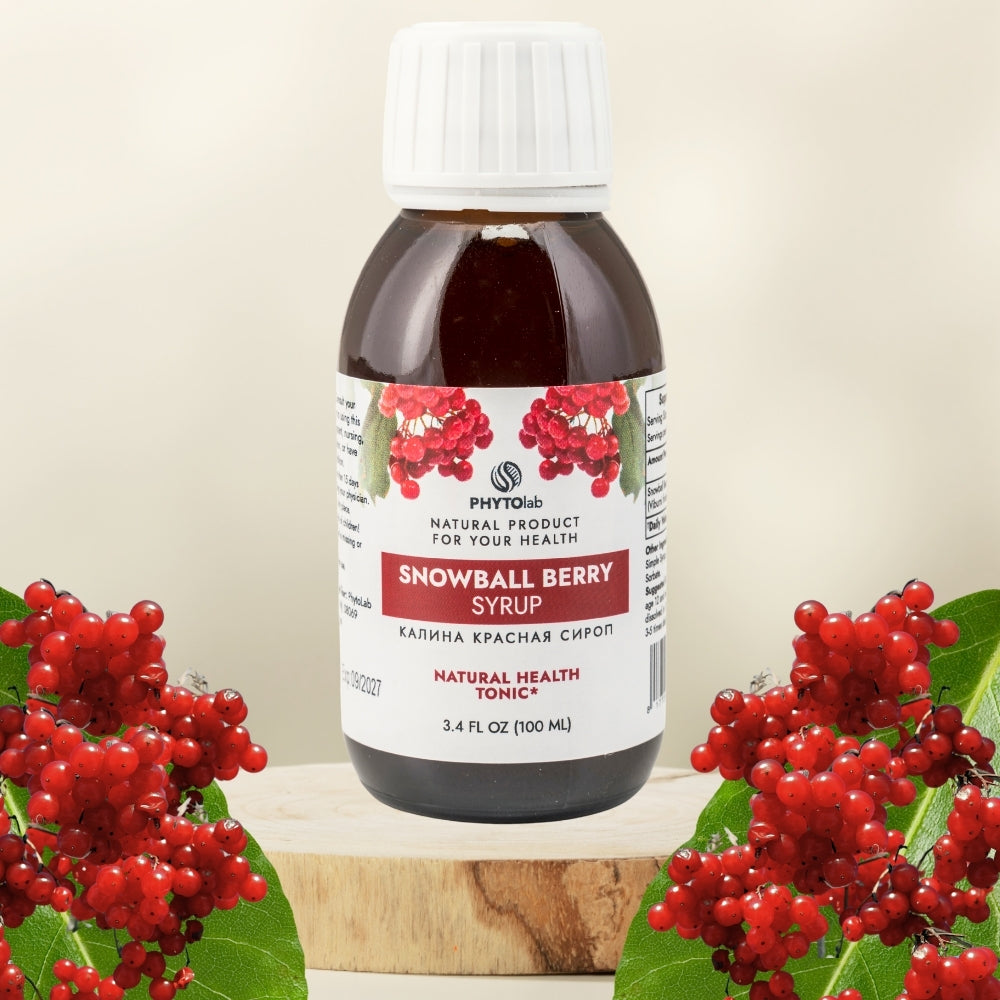 Snowball Berry Syrup - 3.4 fl oz (100 ml) - Herbal Syrup for Immune Su ...