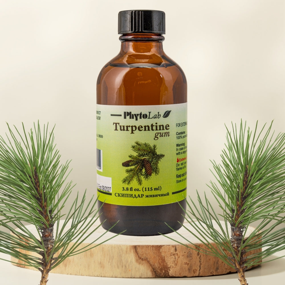 Turpentine Gum Oil - 3.8 fl oz (115 mL) - External Use Oil for Muscle ...